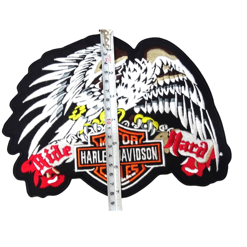 Harley Davidson Patches , Custom Iron on Embroidered Patches , Iron on ...