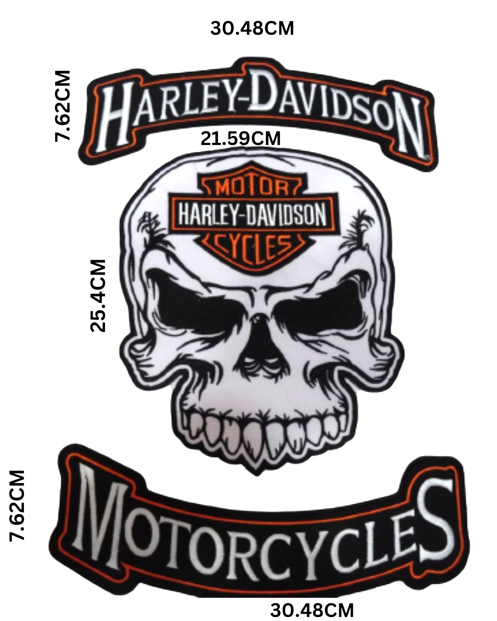 Harley Davidson Iron on Vest/jacket Patch Large Biker Patches - Etsy