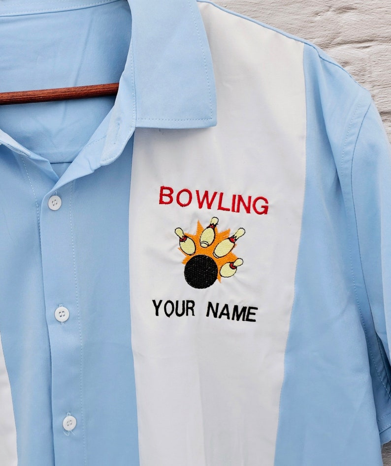 Custom Bowling Shirts With Personalized Embroidered Logo Name - Etsy