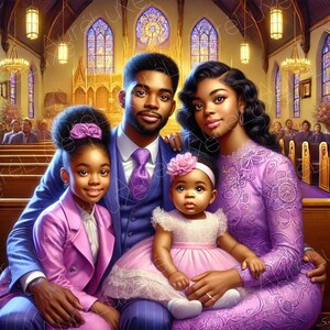 Family of Faith and Elegance (purple and Pink) - Etsy