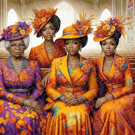 Church Lady Series (papaya and Pink) Planner Cover, Tumbler Wrap ...