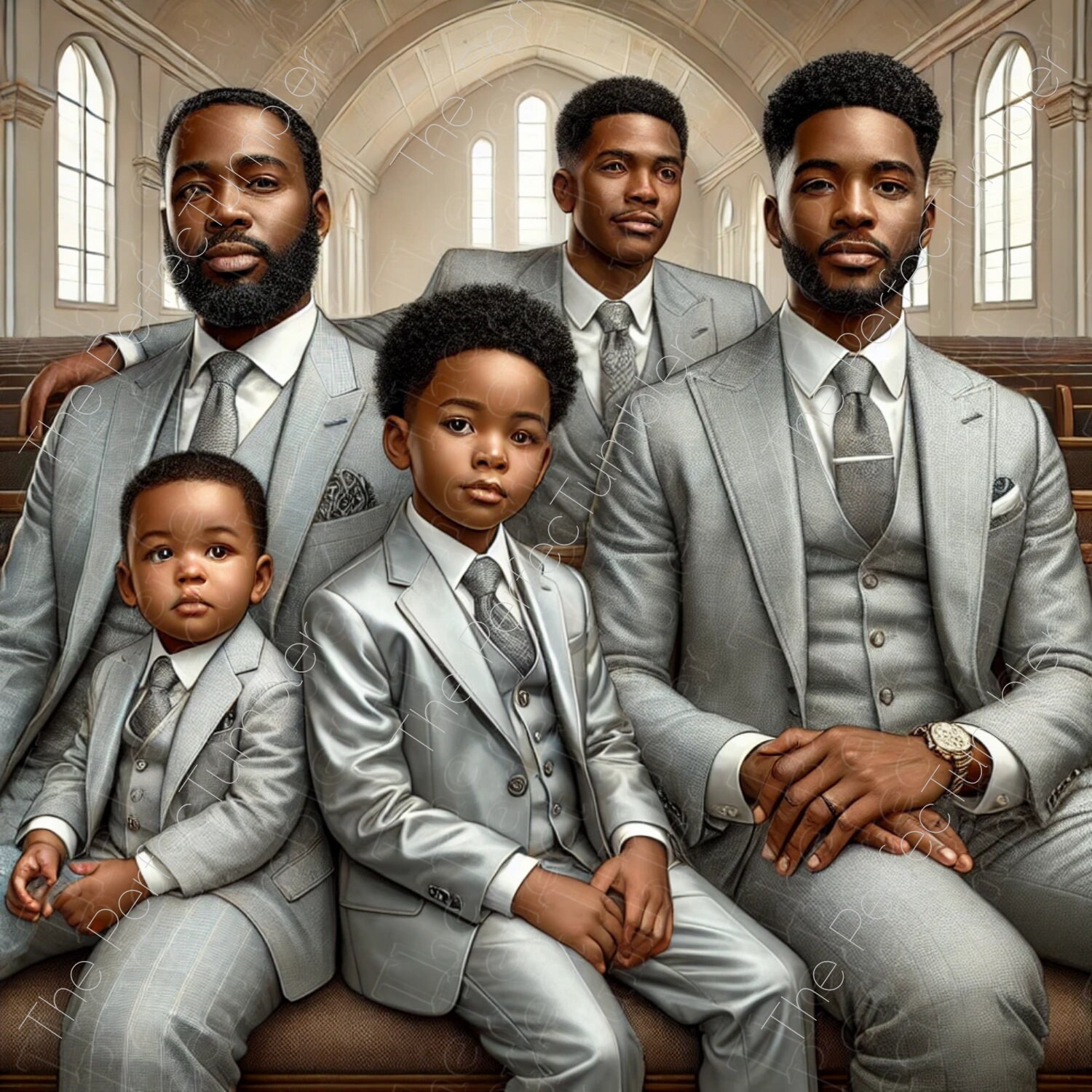 Men of the Church Gray Series (planners, Covers, Clipart, Journals) - Etsy