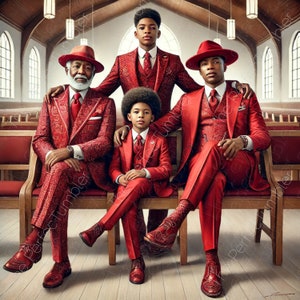 Men of the Church Red Faith Series (planners, Covers, Clipart, Journals ...