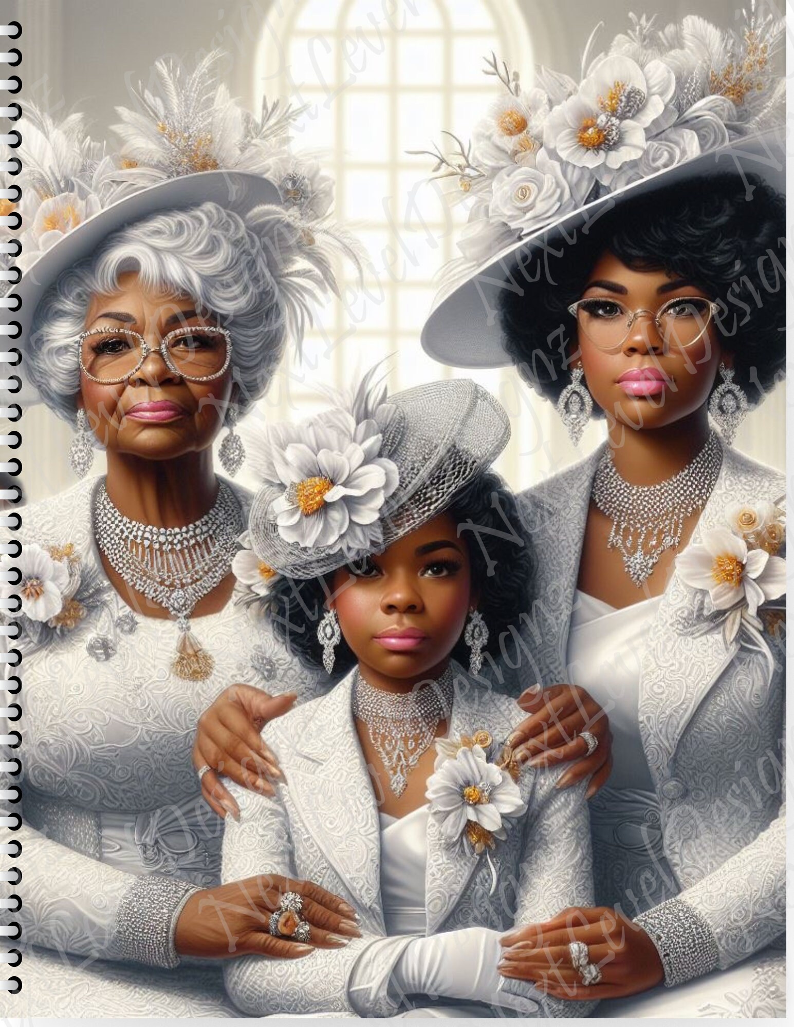 Church Ladies Series (white) Planner Cover, Tumbler Wrap, Journal Cover ...