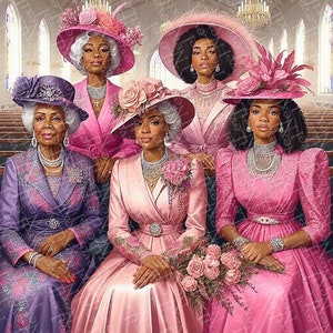 Church Lady Series (pink & Purple) Planner Cover, Tumbler Wrap, Journal ...