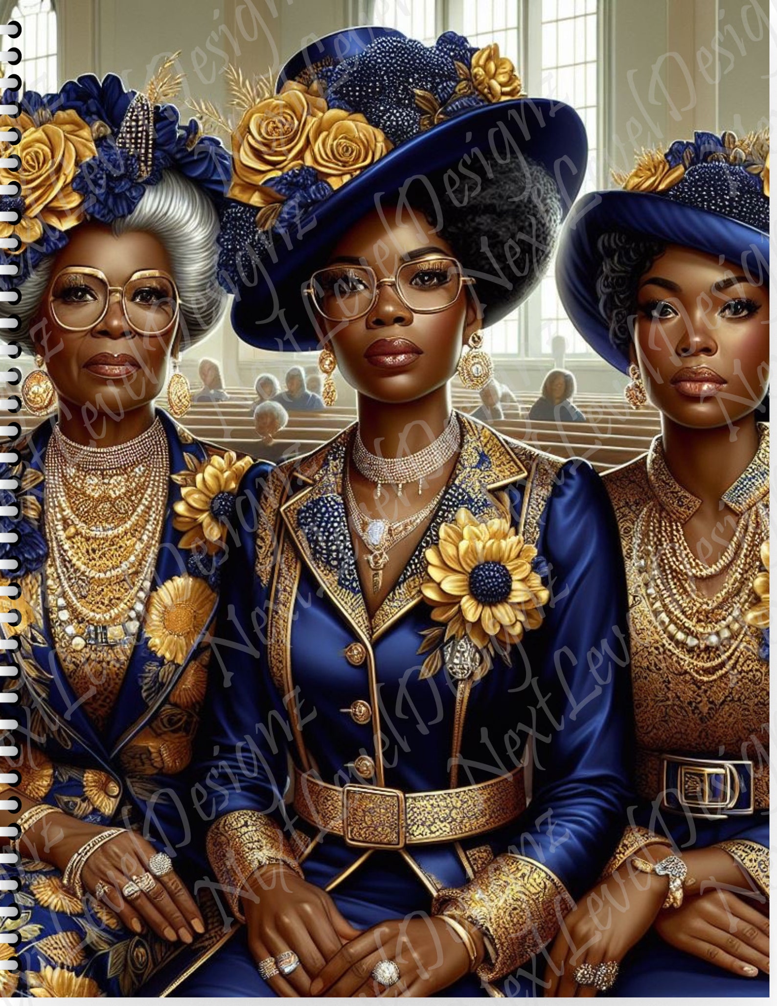 Church Lady Series (gold) Planner Cover, Tumbler Wrap, Journal Cover ...