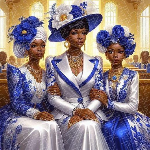 Church Lady Series (royal & White) Planner Cover, Tumbler Wrap, Journal ...