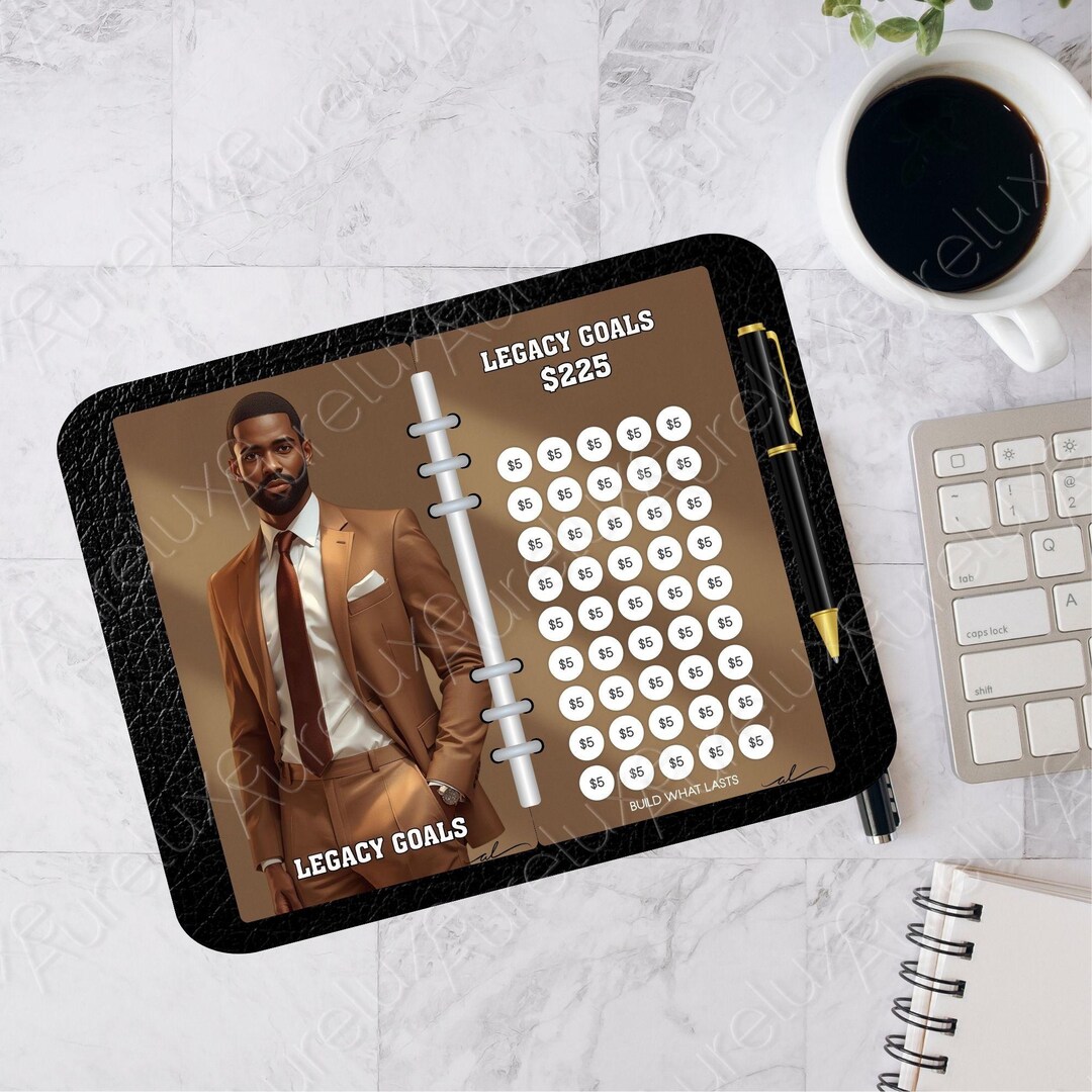 Legacy Goals Men’s Cash Savings Challenge | A6 3.75x6.75 | Bronze ...
