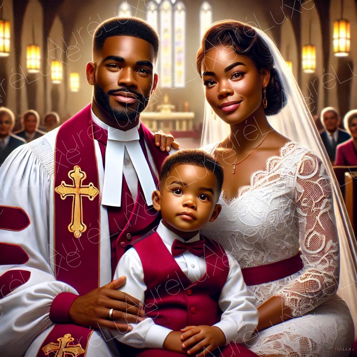 Clergy and Family (maroon and White) - Etsy