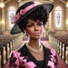 First Lady Regal Church Hats Collection (pink and Black - Etsy