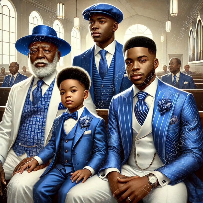 Men of the Church Royal Blue Faith Series (planners, Covers, Clipart ...