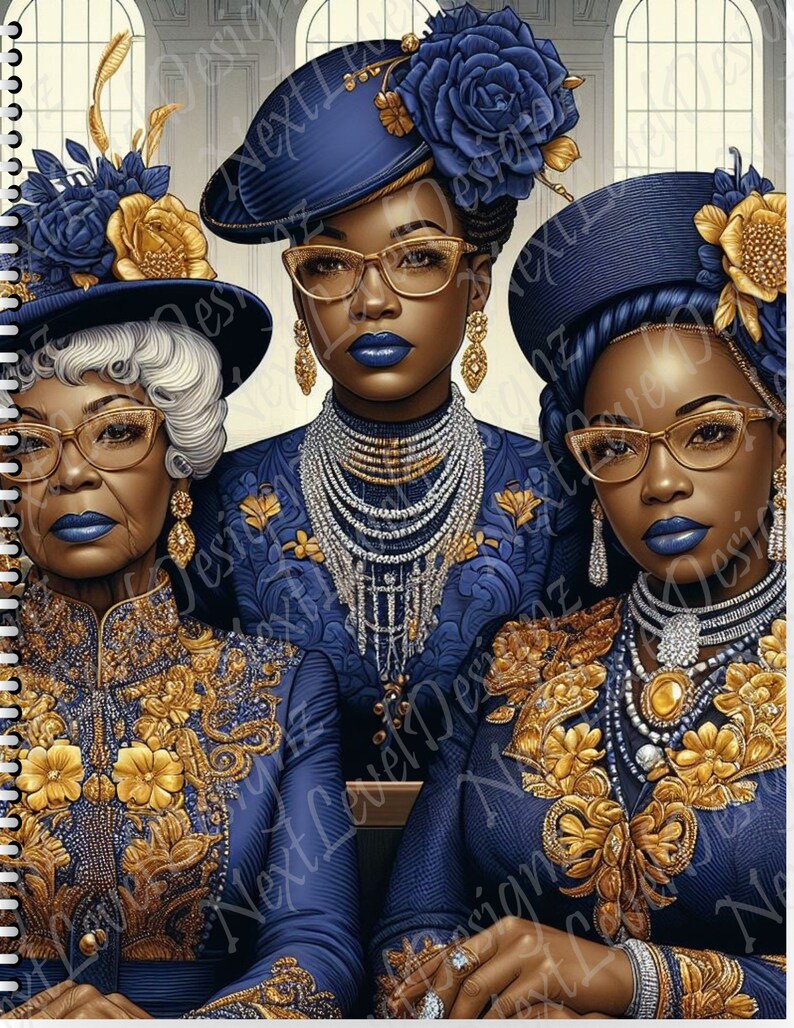 Church Lady Series (gold) Planner Cover, Tumbler Wrap, Journal Cover ...