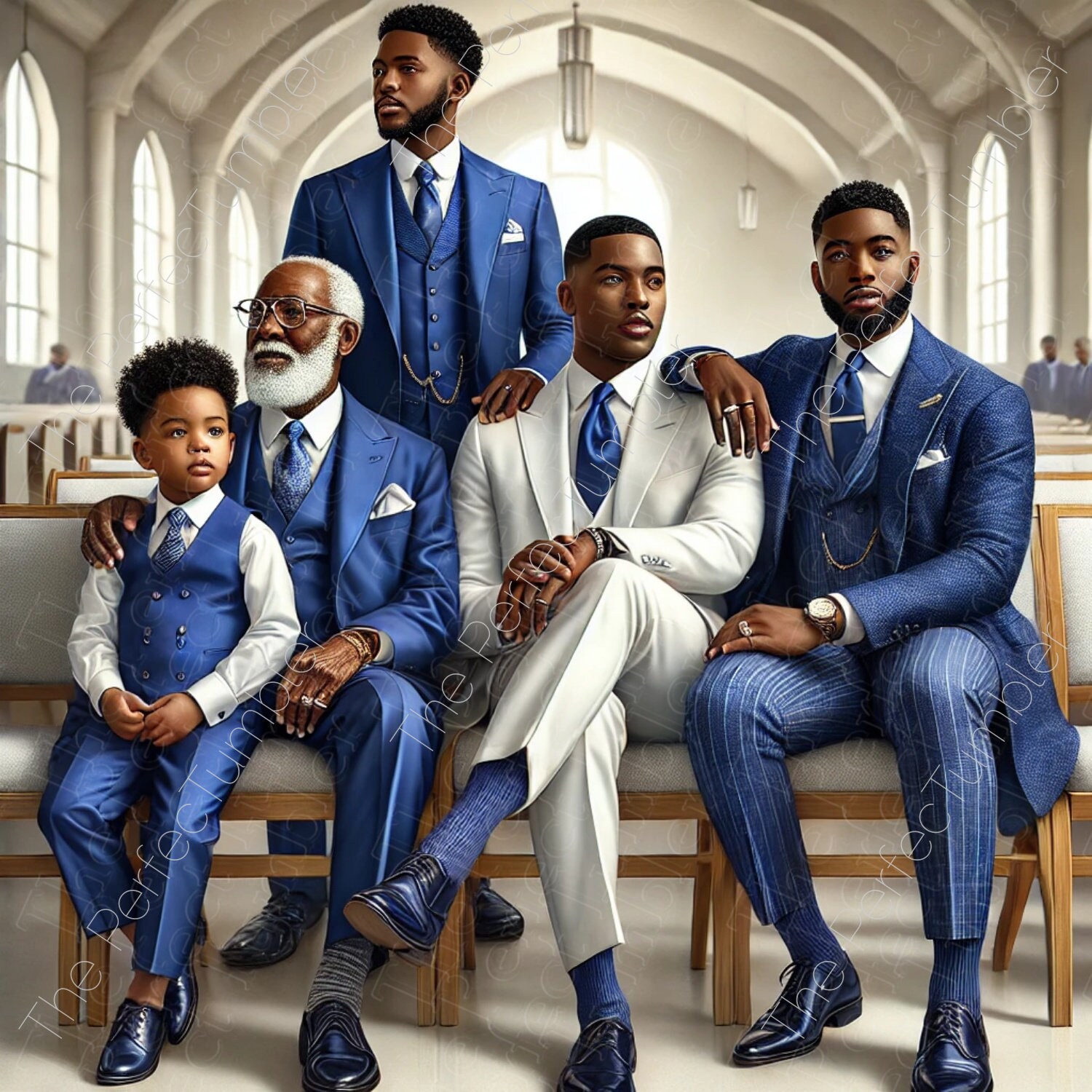 Men of the Church Royal Blue Faith Series (planners, Covers, Clipart ...