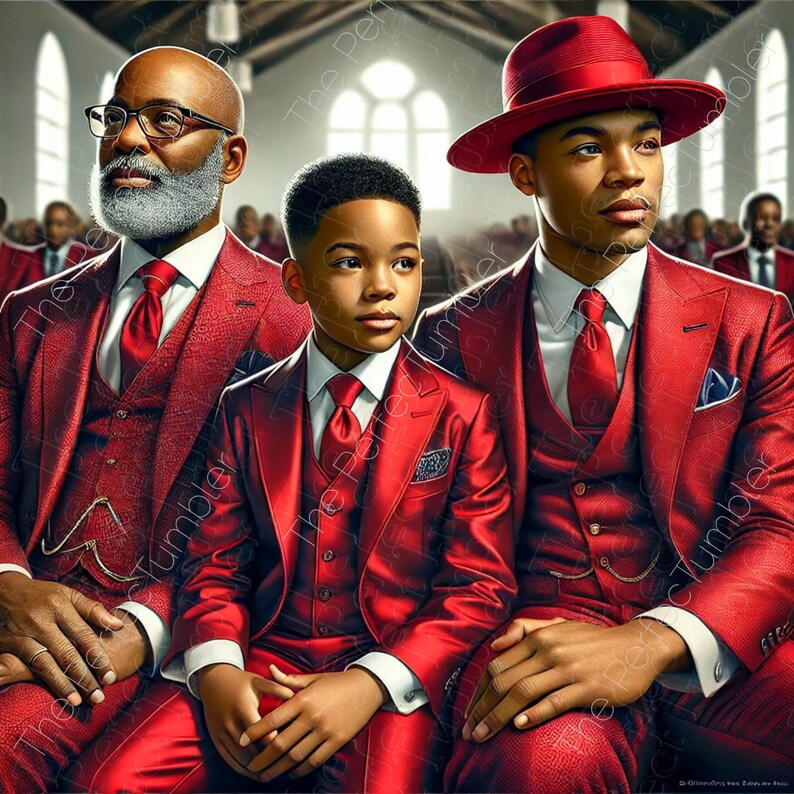 Men of the Church Red Faith Series (planners, Covers, Clipart, Journals ...