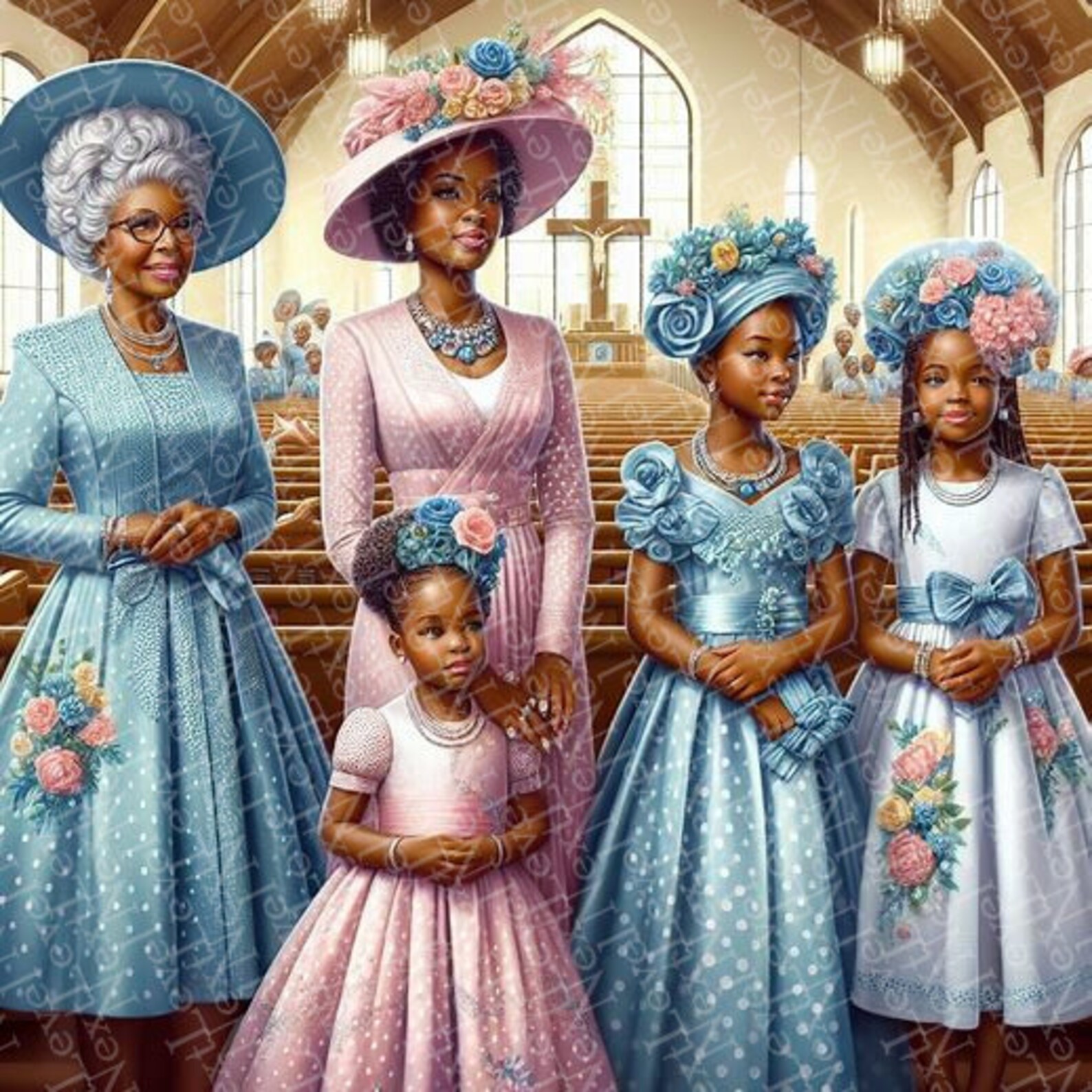 Church Lady Series (pink & Blue) Planner Cover, Tumbler Wrap, Journal ...