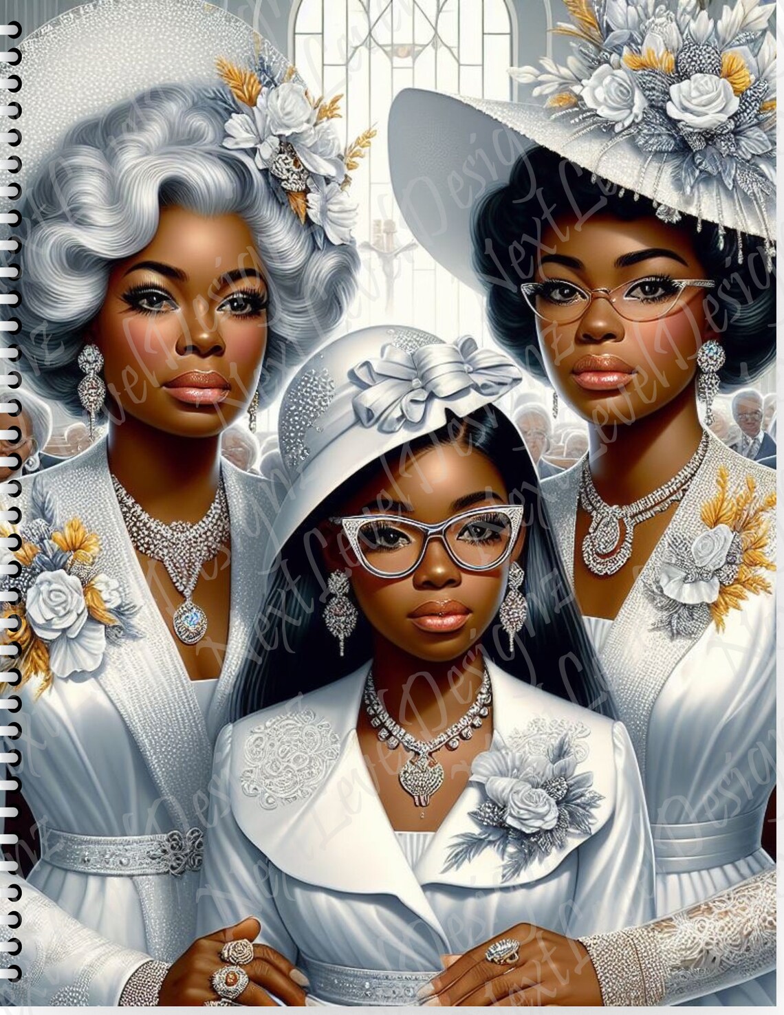 Church Ladies Series white Planner Cover, Tumbler Wrap, Journal Cover ...
