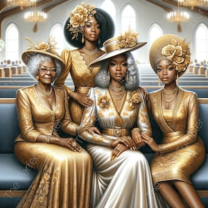 Church Ladies Gold Series: Celebrating Generations of Faith - Etsy