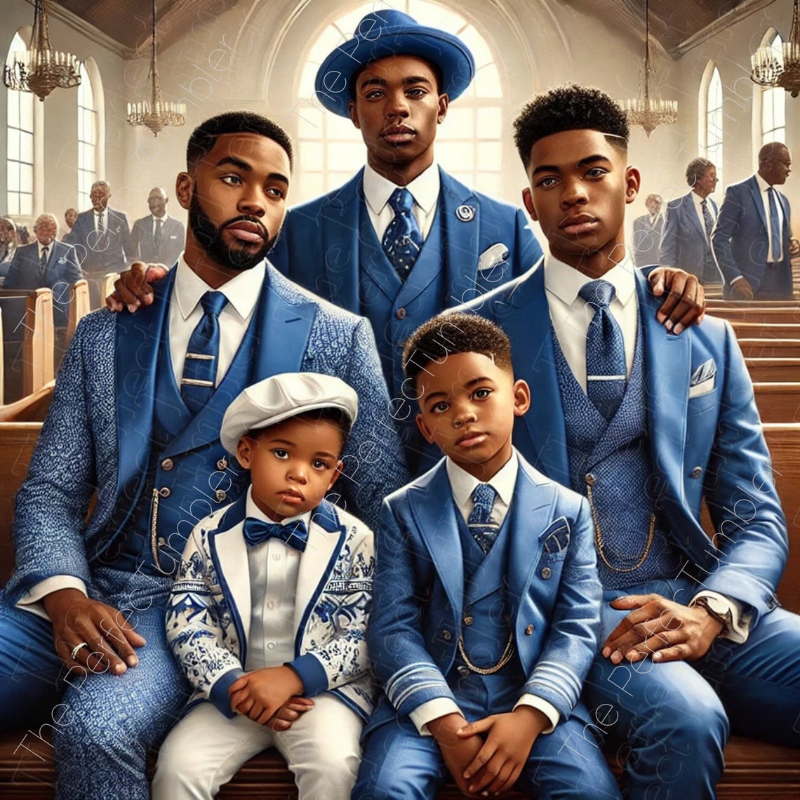 Men of the Church Royal Blue Faith Series (planners, Covers, Clipart ...