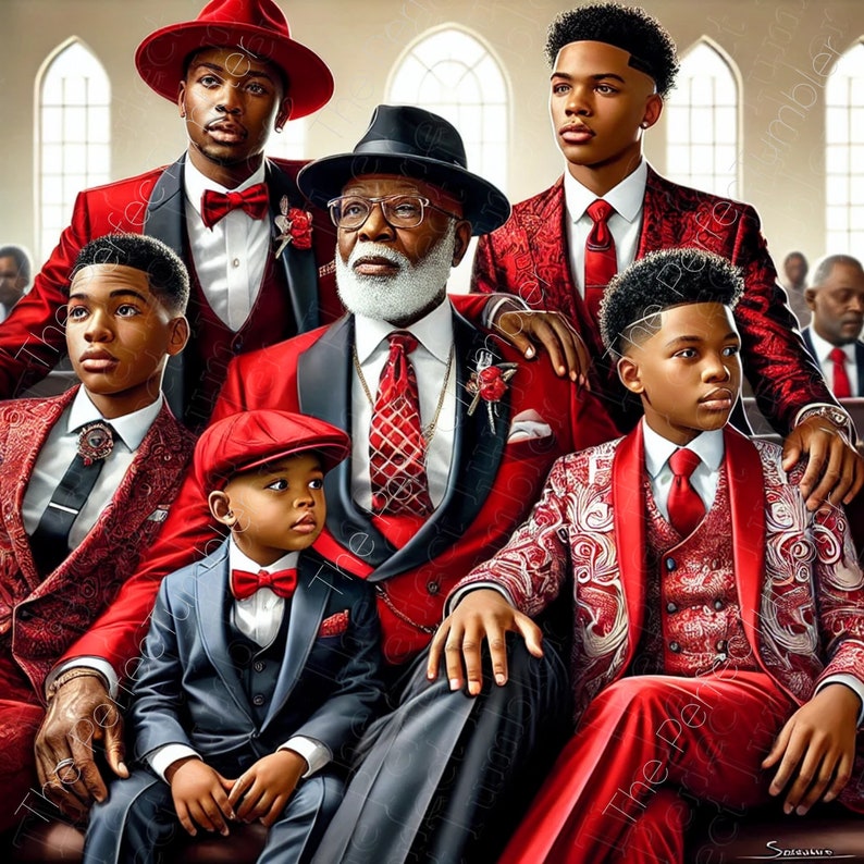 Men of the Church Red and Black Series (planners, Covers, Clipart ...