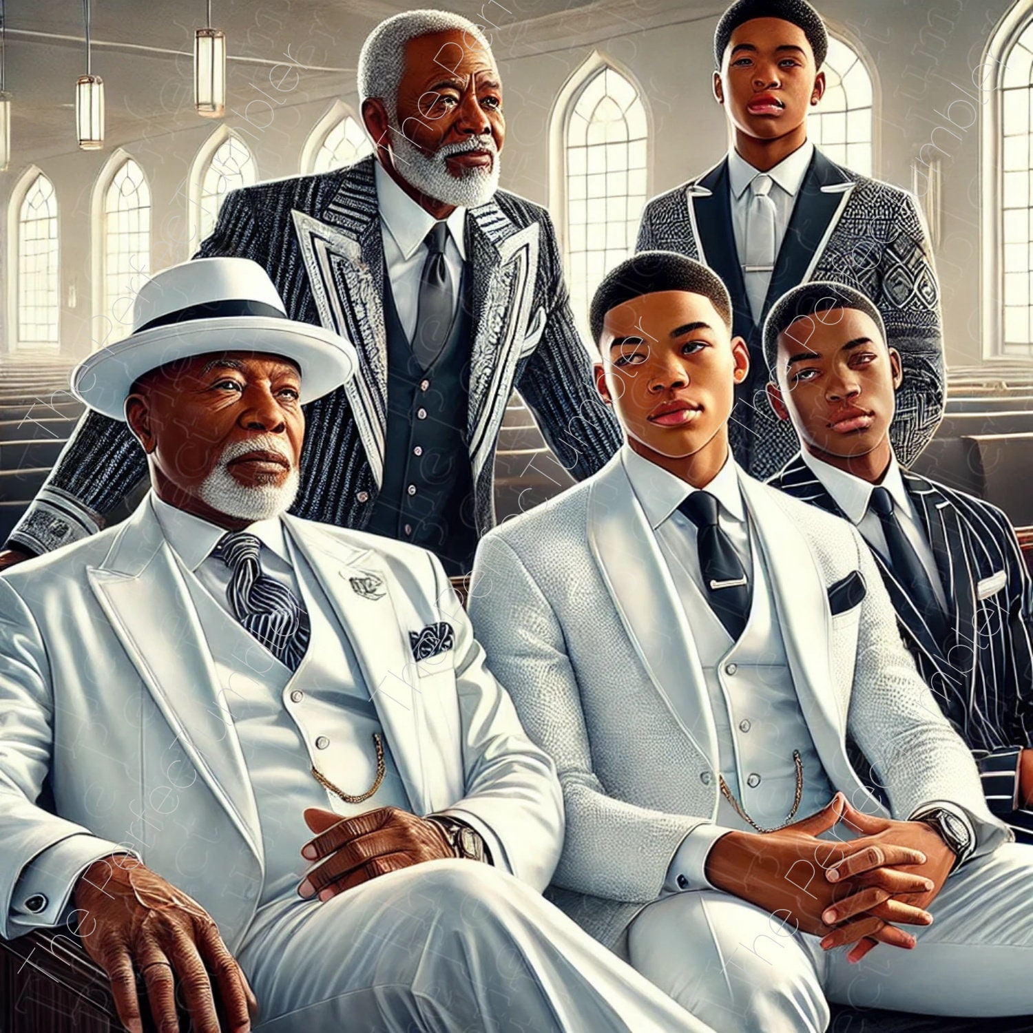 Men of the Church White Black Series (planners, Covers, Clipart ...