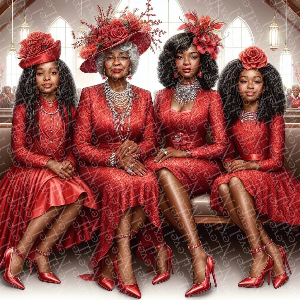 Church Lady Series ladies in Red Planner Cover, Tumbler Wrap, Journal ...