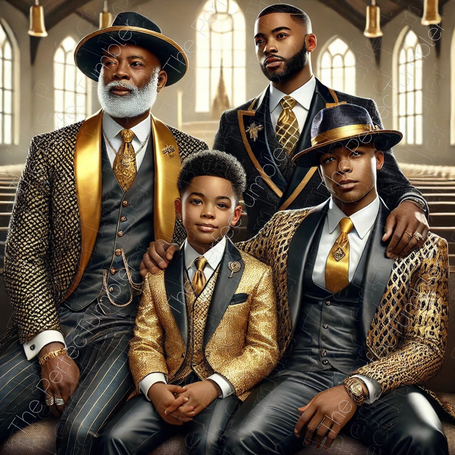 Men of the Church Black and Gold Faith Series (planners, Covers ...