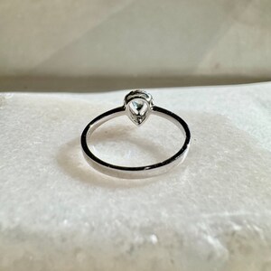 Genuine Sapphire and Diamond Teardrop Ring｜14k Solid Gold - Etsy