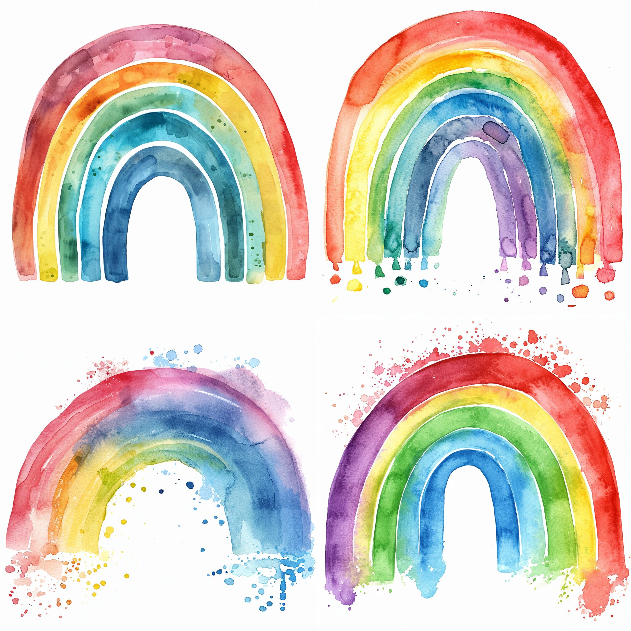 Rainbow PNG Clipart, 16 Watercolor Rainbow Clipart, Rainbow Images ...