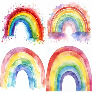 Rainbow PNG Clipart, 16 Watercolor Rainbow Clipart, Rainbow Images ...