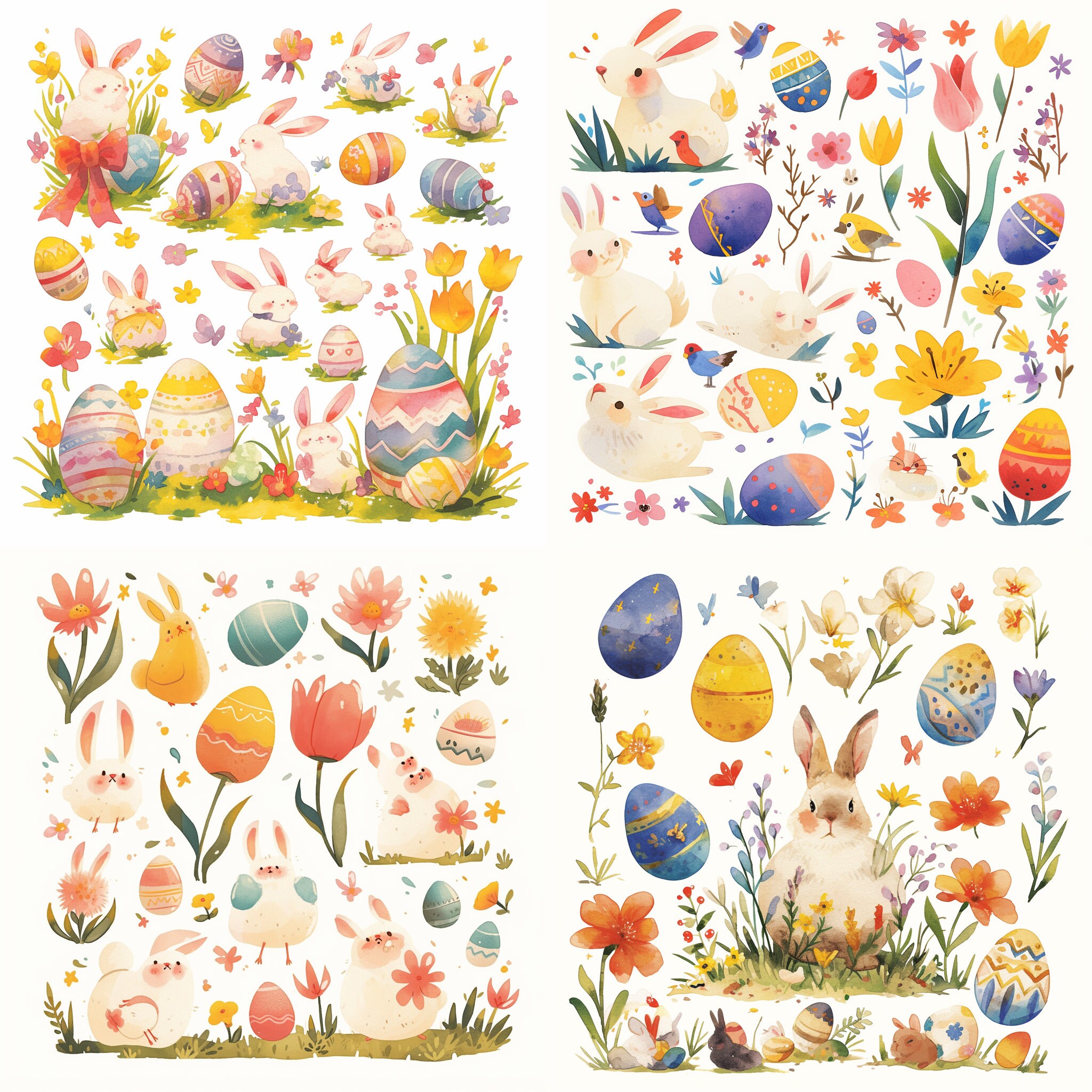 Easter Clipart: 20 Spring Png (digital Download) - Etsy
