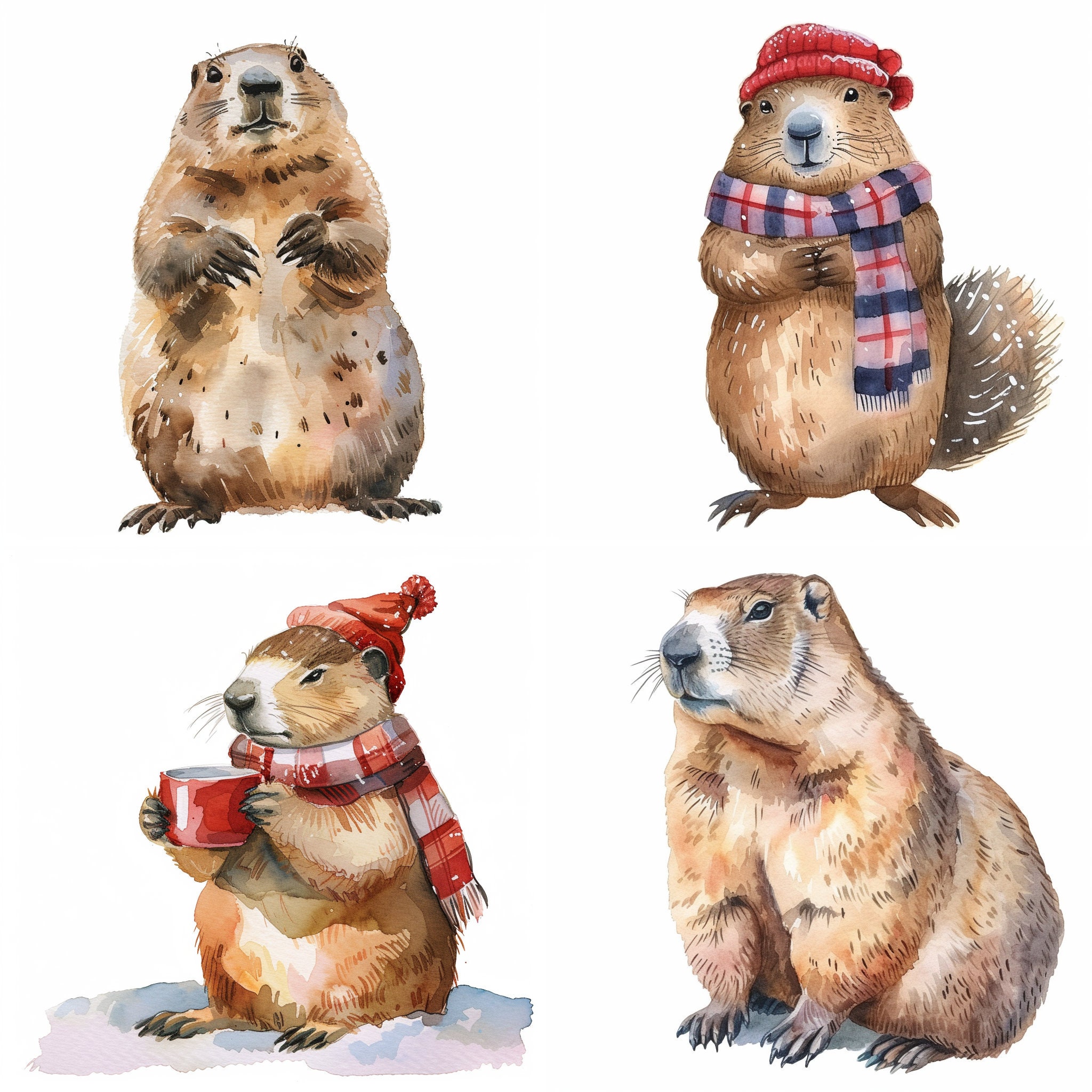 Groundhog Day Clipart Png, 20 Groundhog Day Images Bundle, Happy ...
