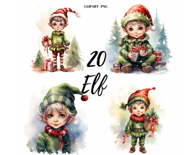 Cheeky Elf Clipart, Christmas Elf, Sublimation Printing Bundle ...