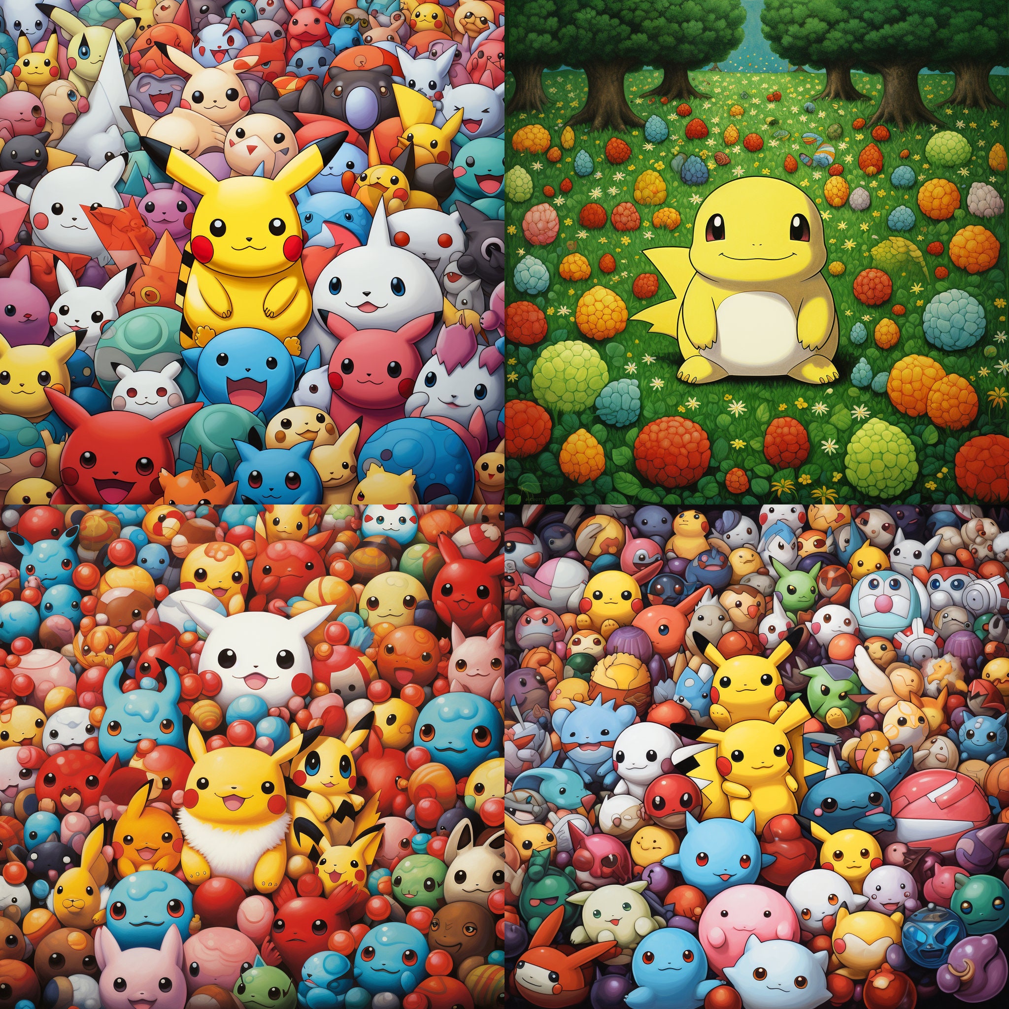 Pokemon Clipart, 23 Cartoon Images Bundle (digital Download) - Etsy