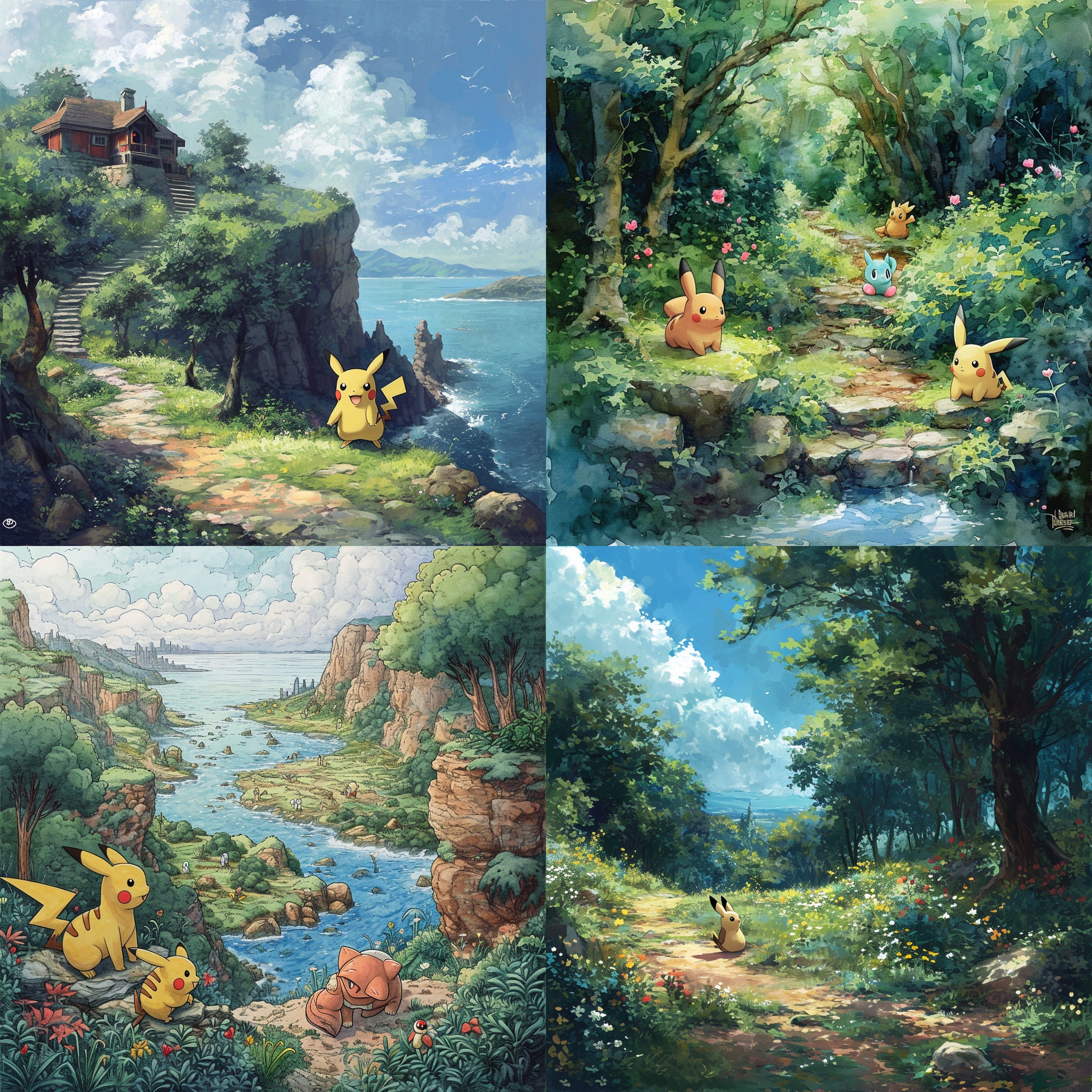 Pokemon Clipart PNG, 20 Pokemon Scene Images Bundle, Pokemon ...