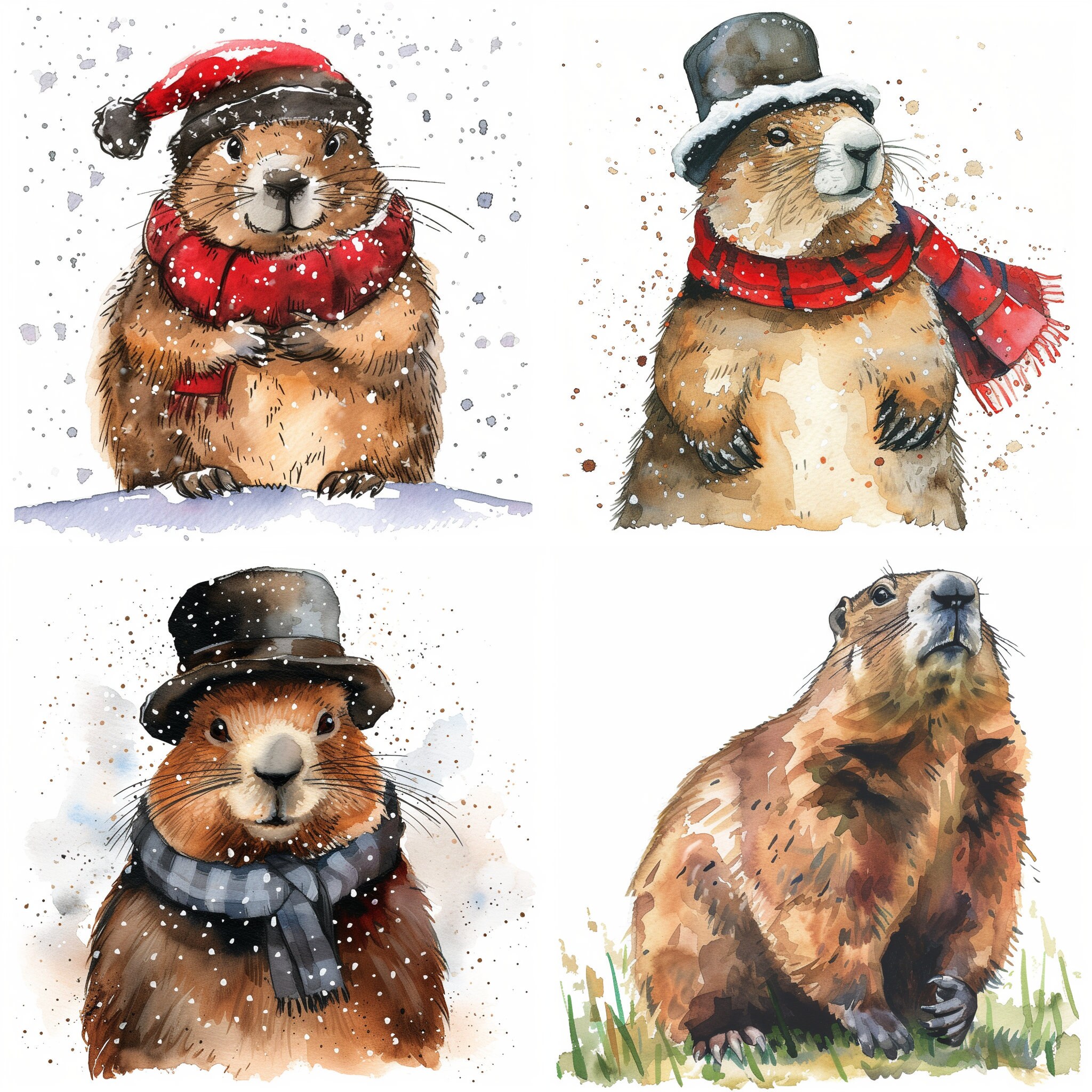 Groundhog Day Clipart Png, 20 Groundhog Day Images Bundle, Happy ...