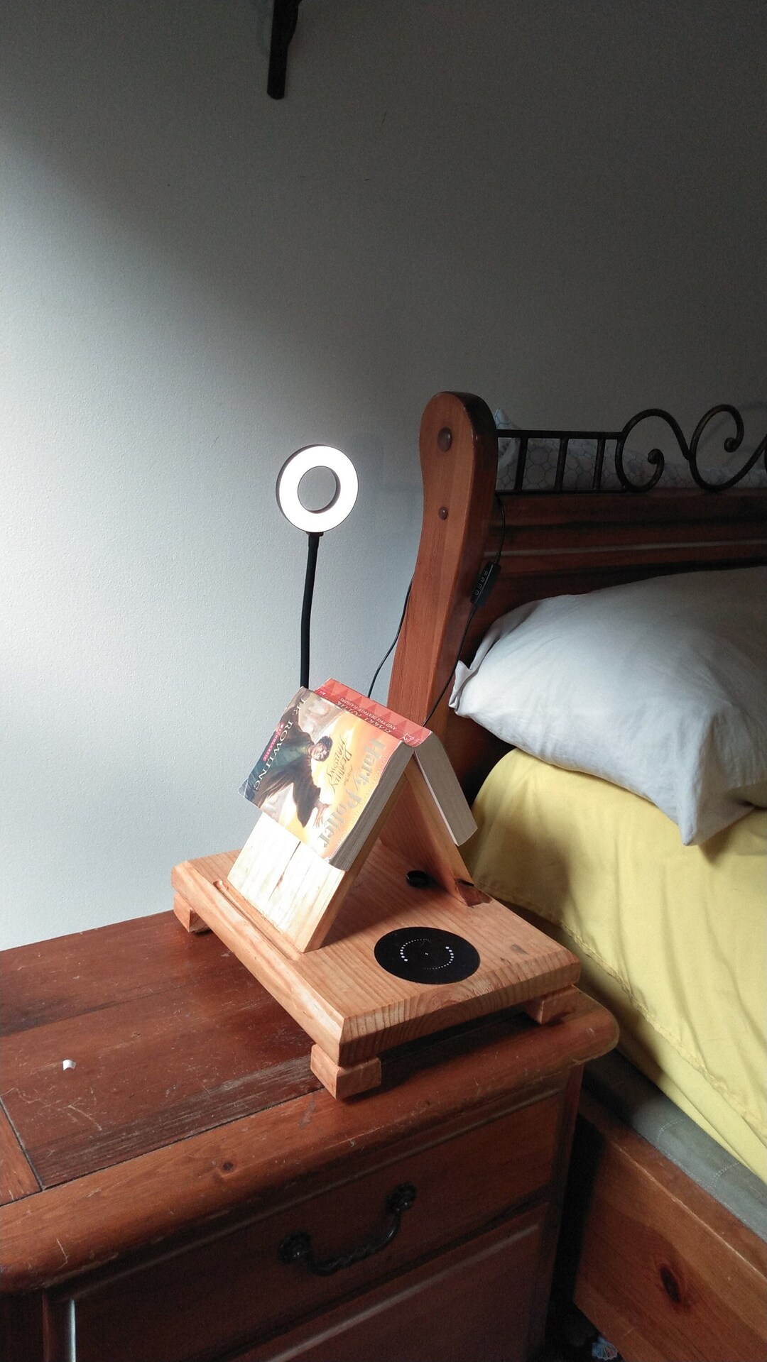 XL Nightstand Lamp, Reading Light, Book Light, Book Rest, Book Page ...