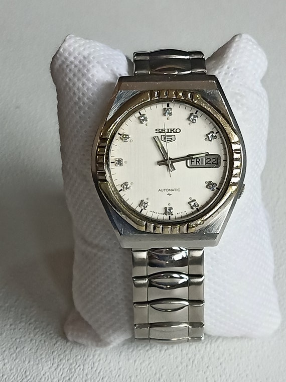 Og Vintage Seiko 5 Diamond Dial Men's Watch Highly Ra… - Gem