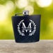 Custom Flask, Hip Flask, Whiskey, Family Monogram, Groomsmen, Wedding ...