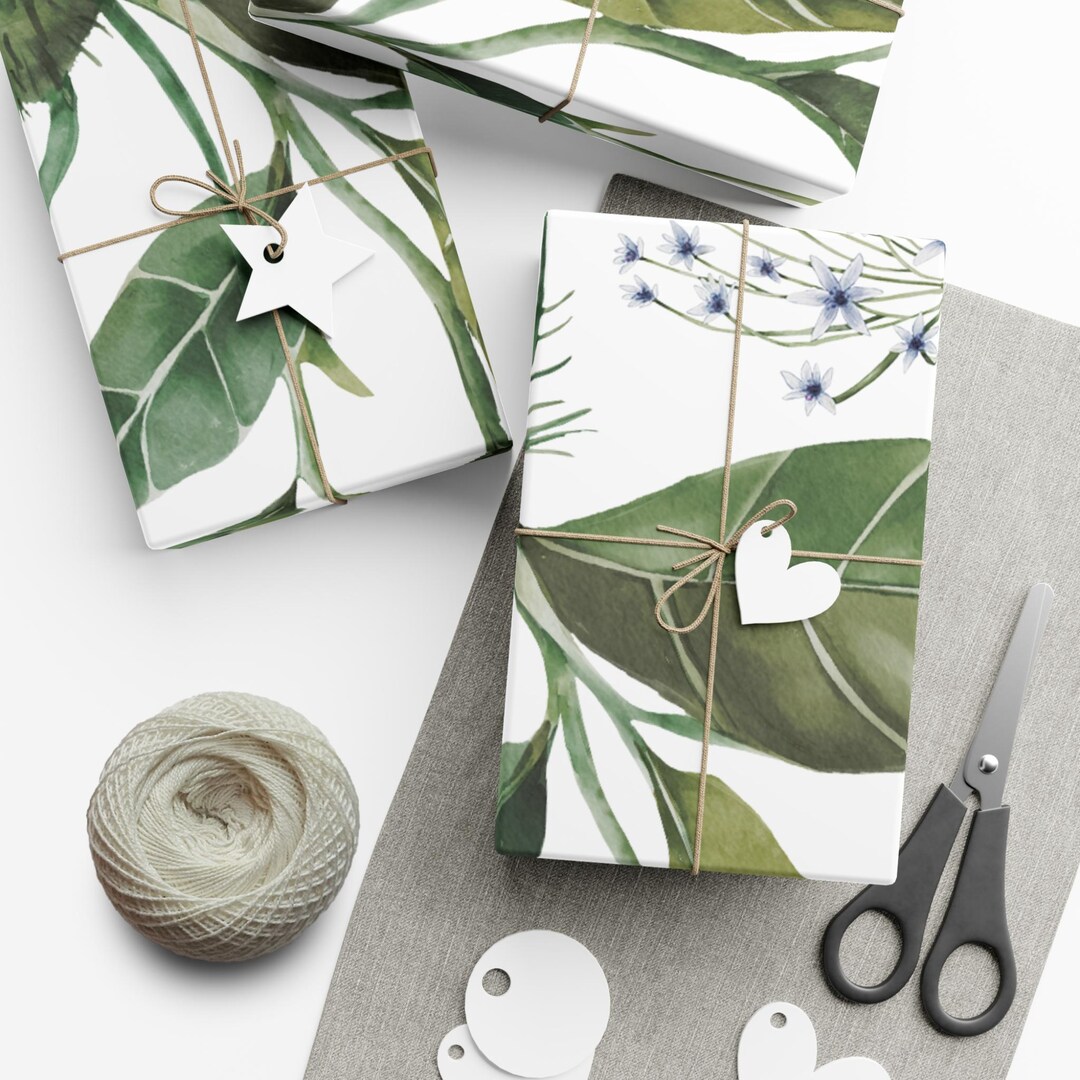 Thistle Gift Wrap Paper Eco-friendly Scottish Housewarming Thistle Gift ...