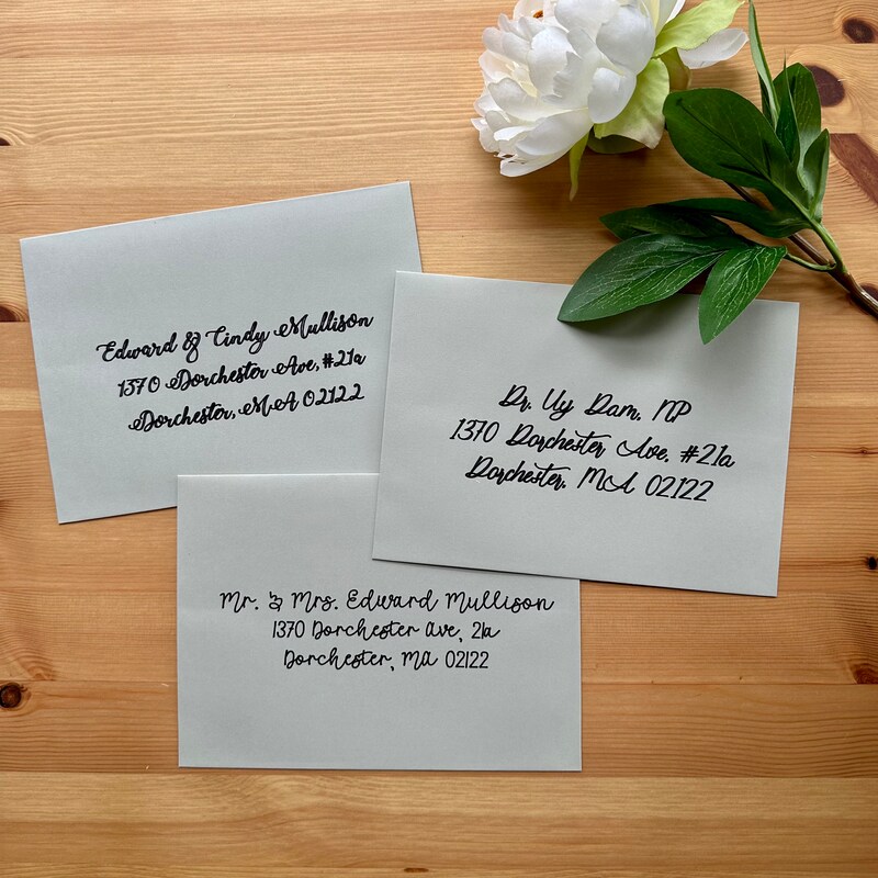 Wedding Envelope Calligraphy - Etsy