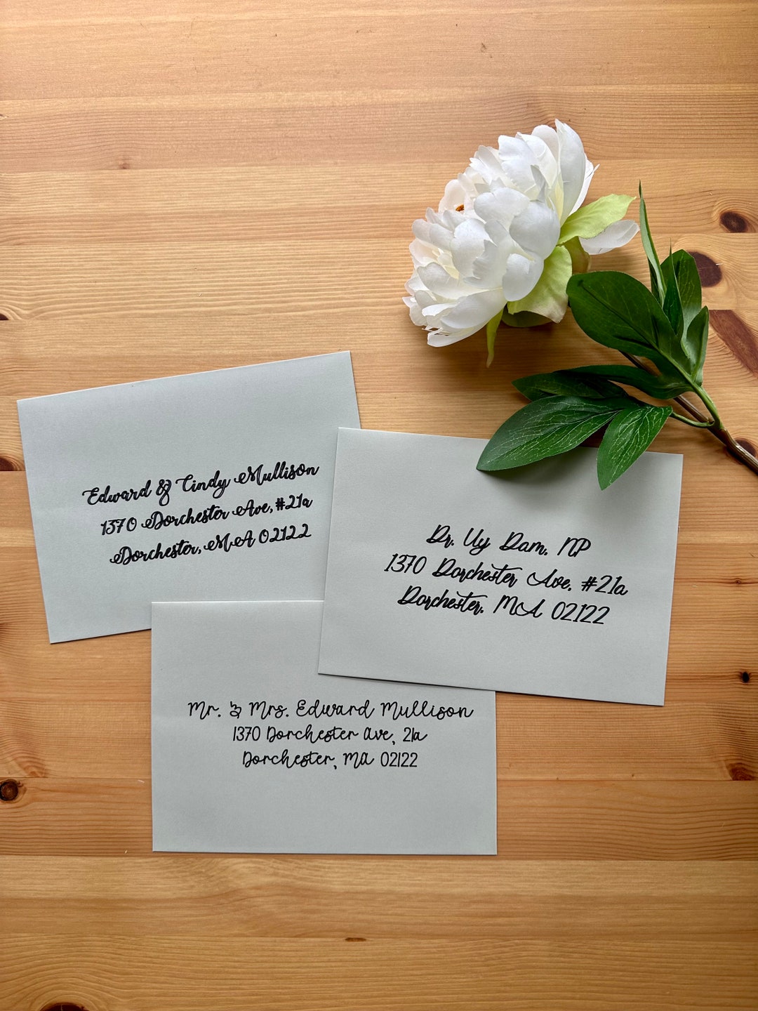 Custom Calligraphy Addressing, Wedding Invitation Envelopes, Hand ...