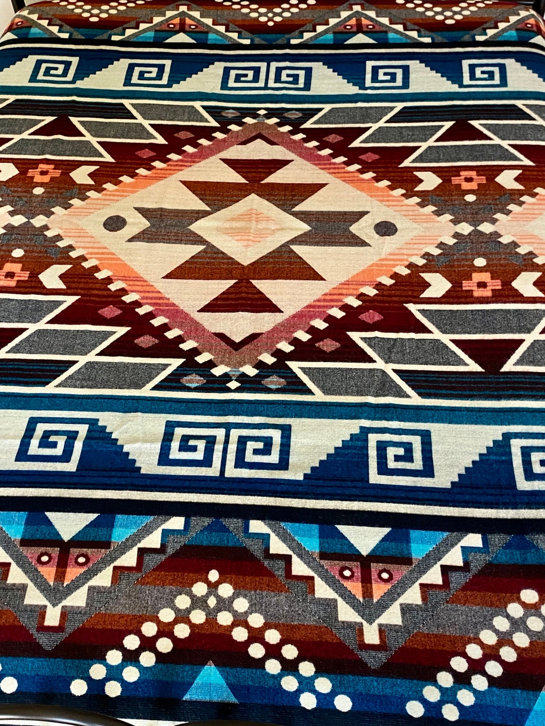 Authentic Ecuadorian Blanket, South America Textiles, Andean Wool ...