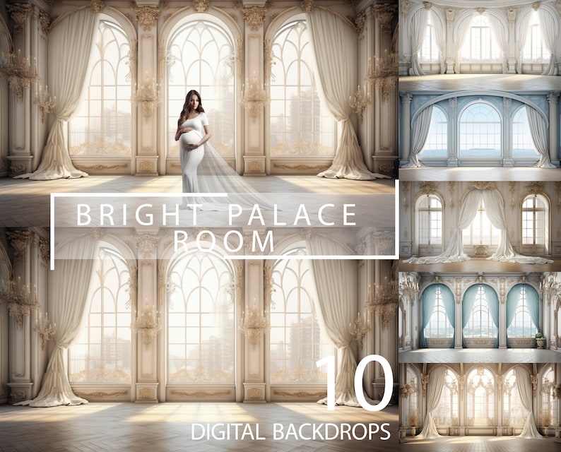 10 Palace Castle Room Bright Sunlight Empty Studio Maternity Engagement ...