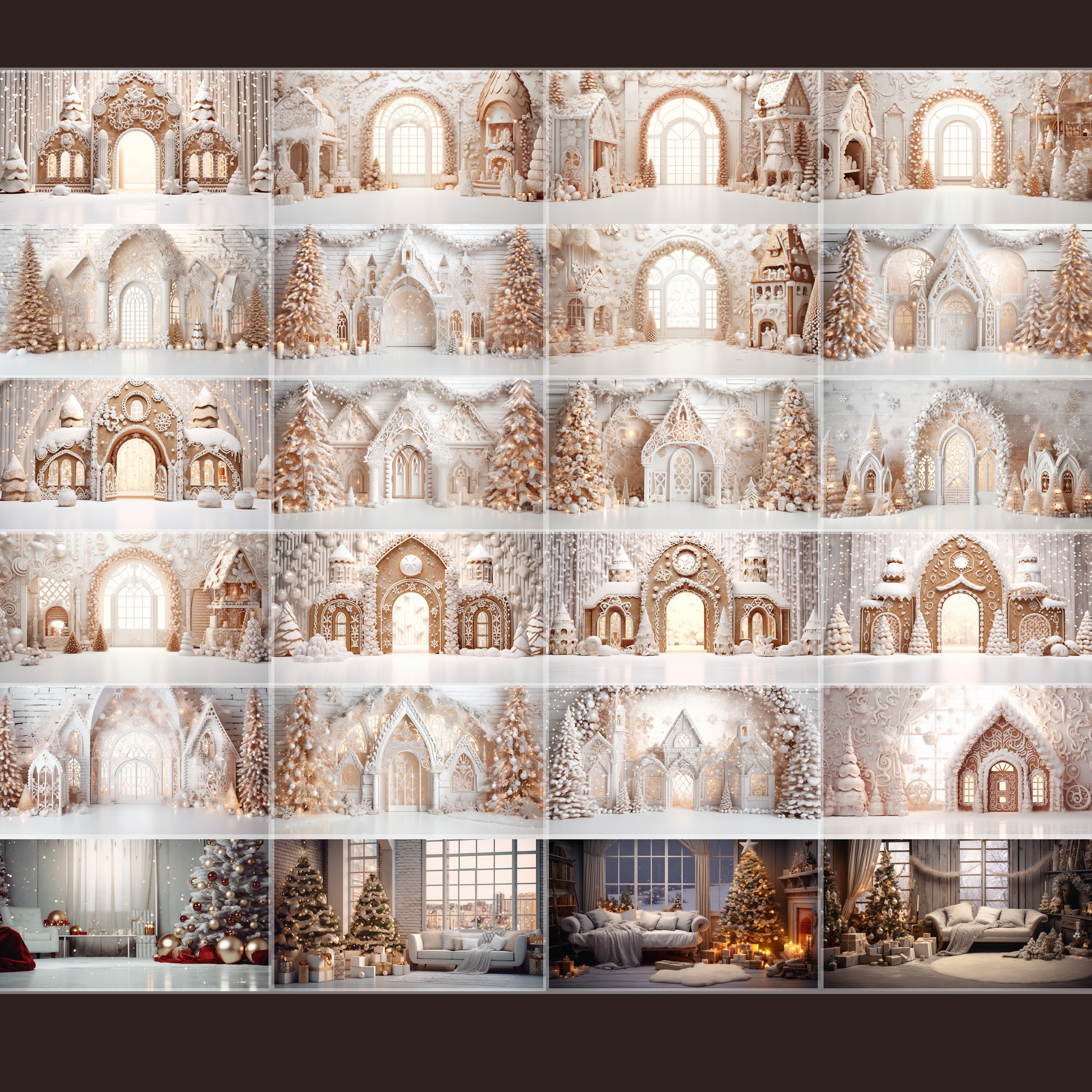 150 Christmas Family Kids Photoshoot Digital Backdrop, Cozy Studio ...