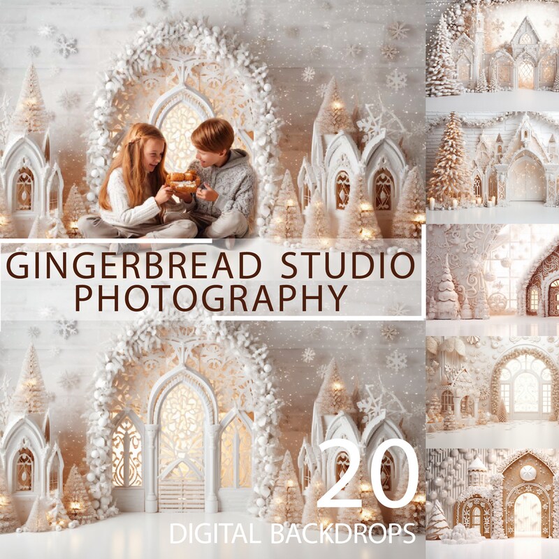 Gingerbread Backdrop - Etsy