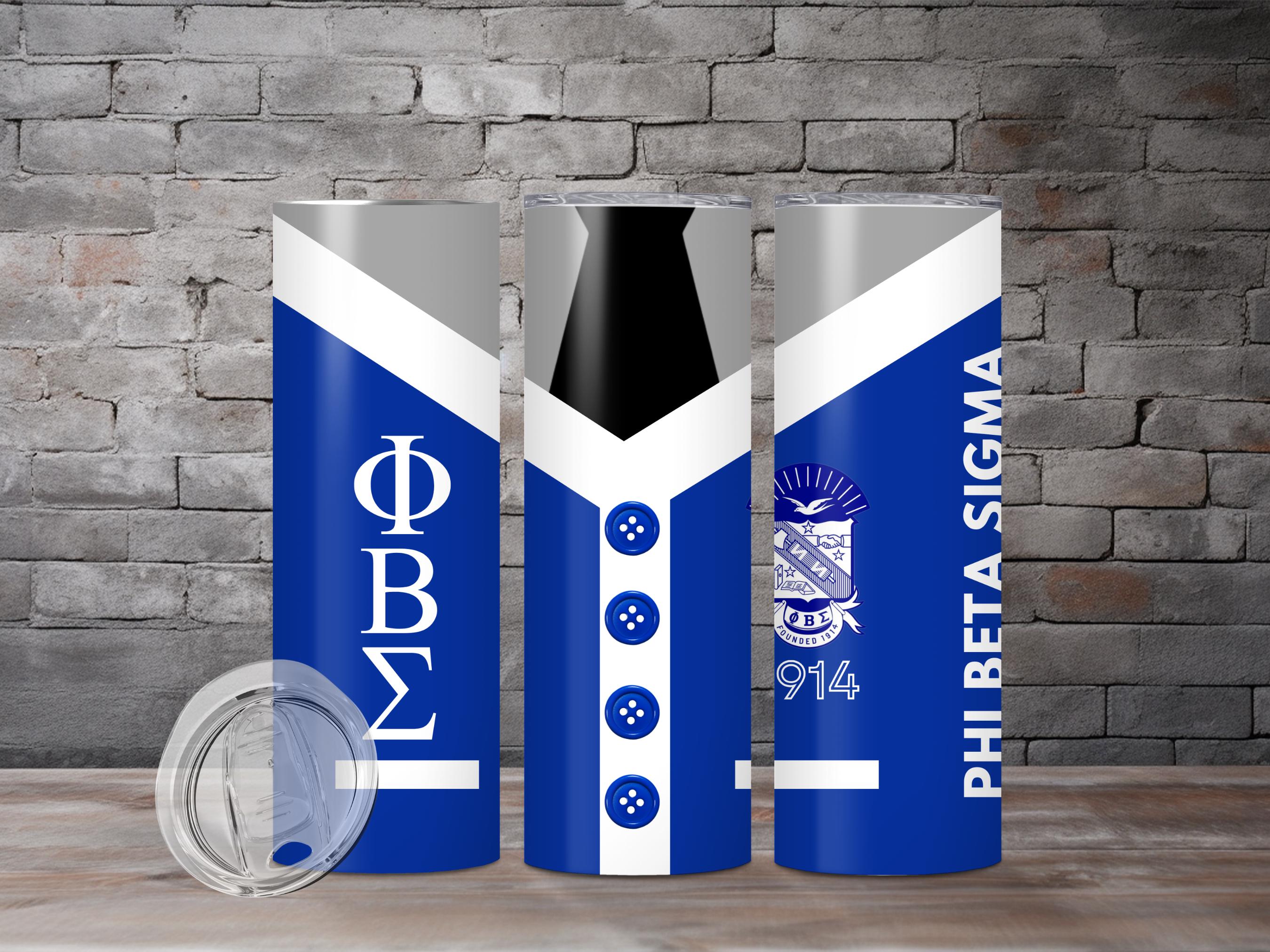Black Fraternity Cardigan Sweater Tumbler Wrap, Sublimation, 20 Oz ...