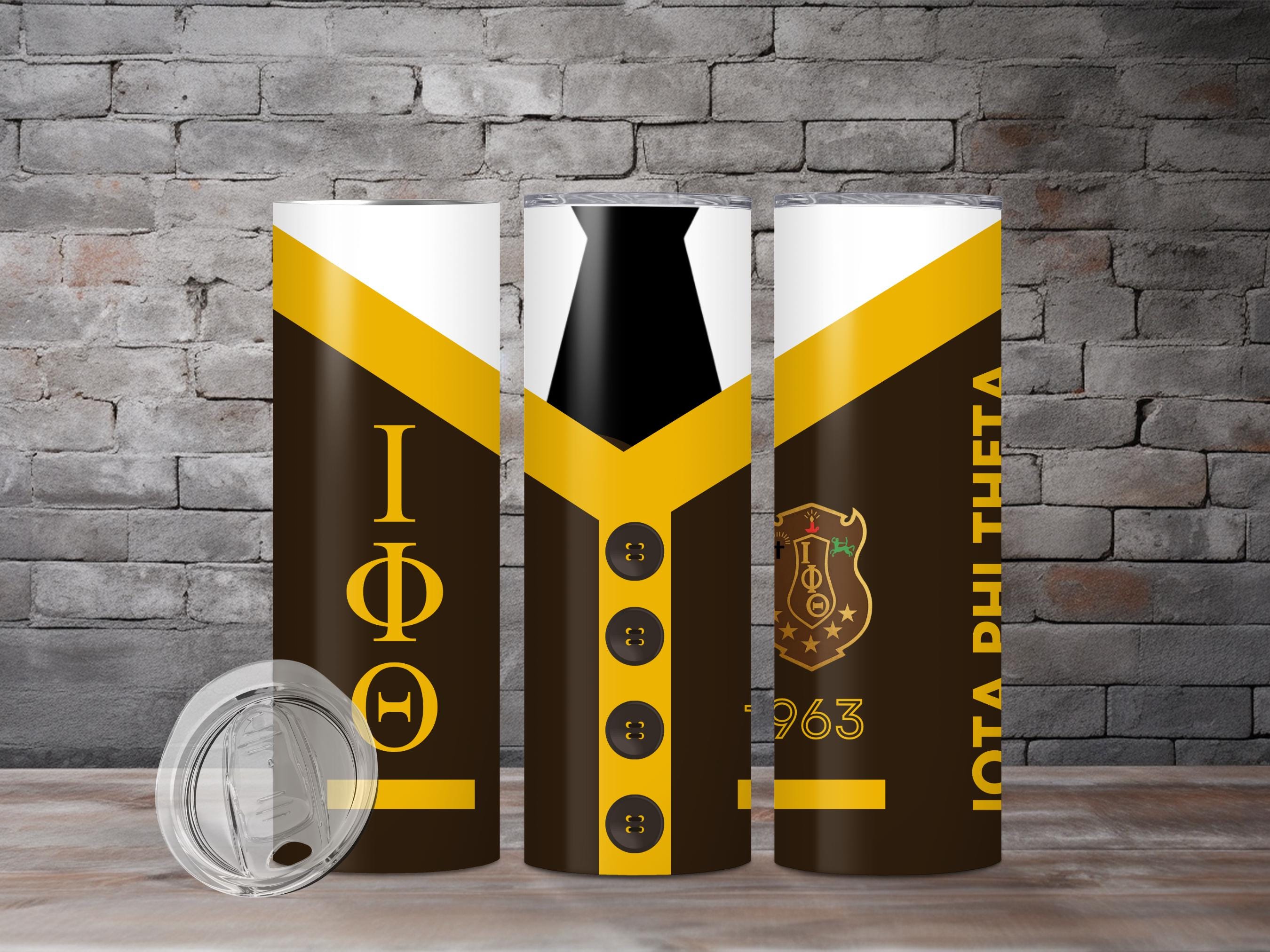 Black Fraternity Cardigan Sweater Tumbler Wrap, Sublimation, 20 Oz ...