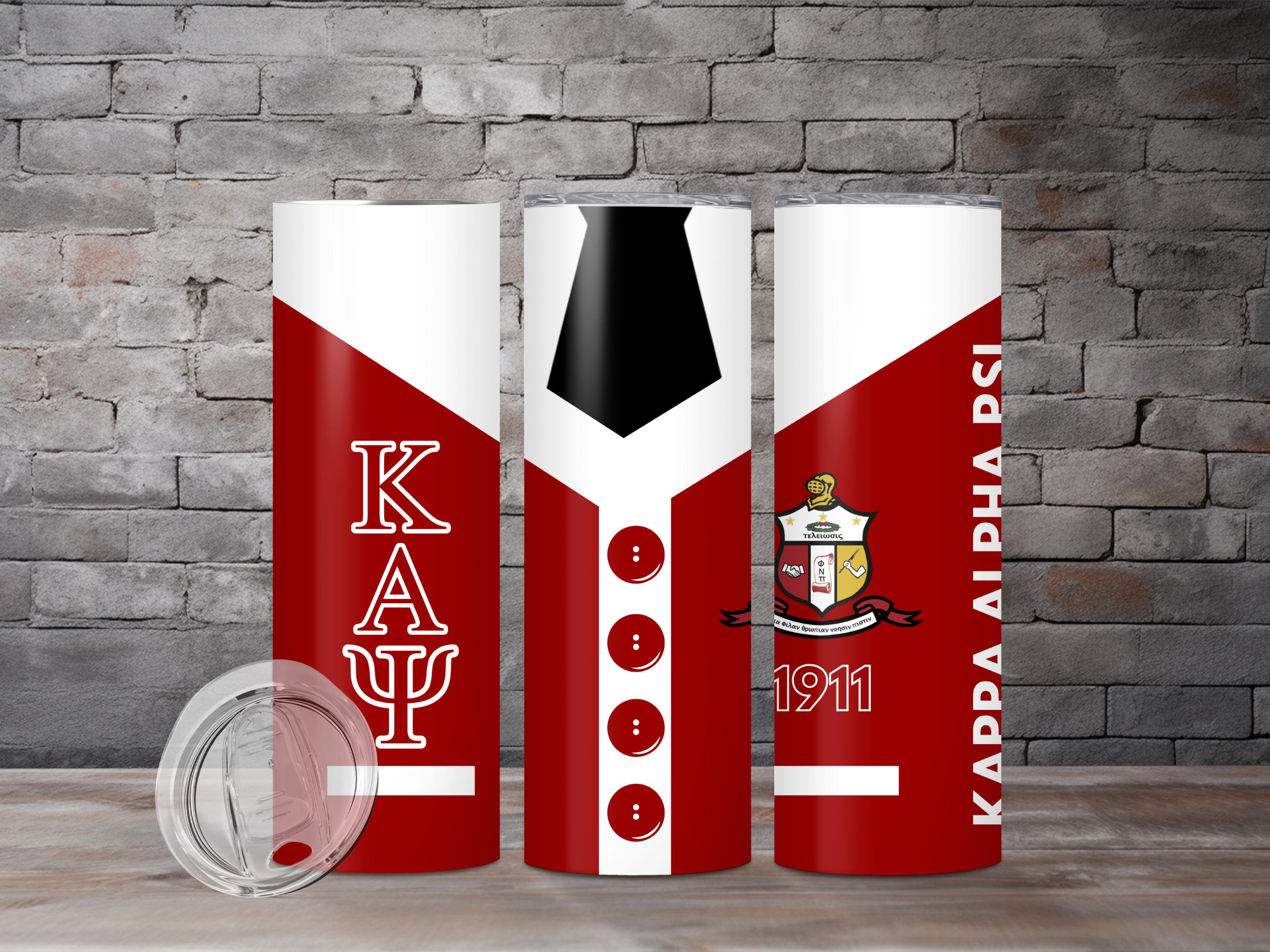 Black Fraternity Cardigan Sweater Tumbler Wrap, Sublimation, 20 Oz ...