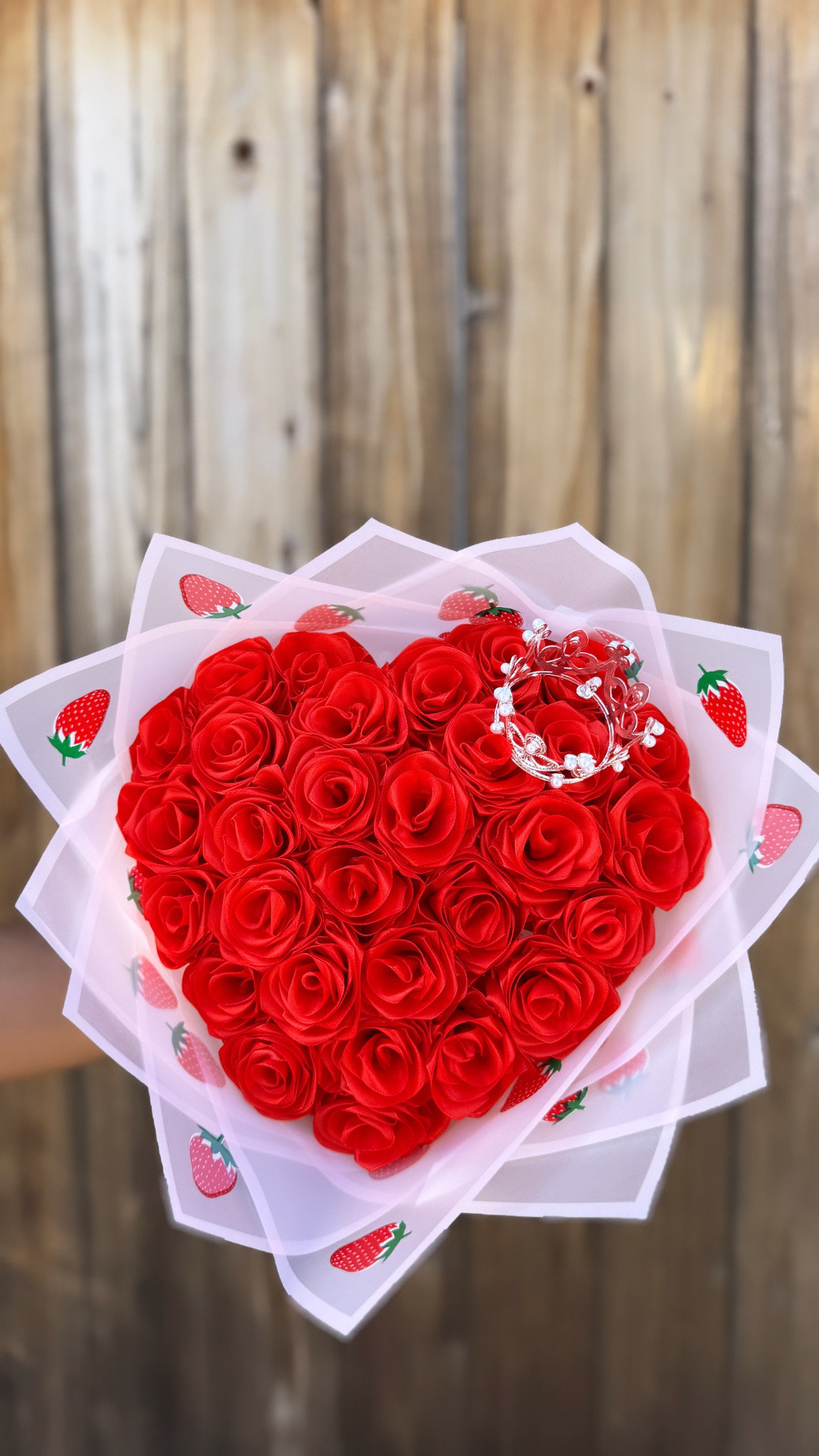 Heart Shape Eternal Roses Bouquet - Etsy