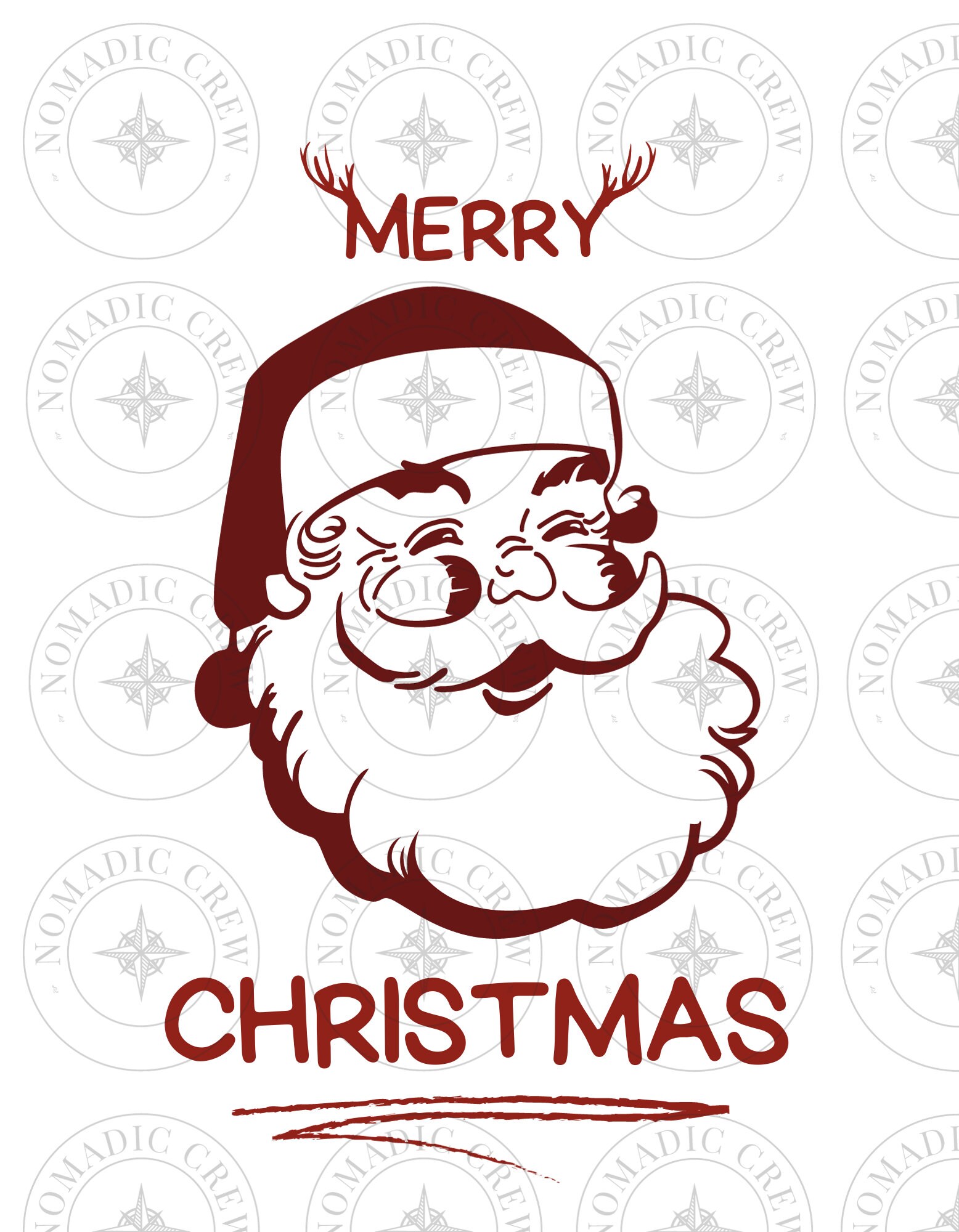 Vintage Santa Png, Old School Father Christmas, Santa Face Png ...
